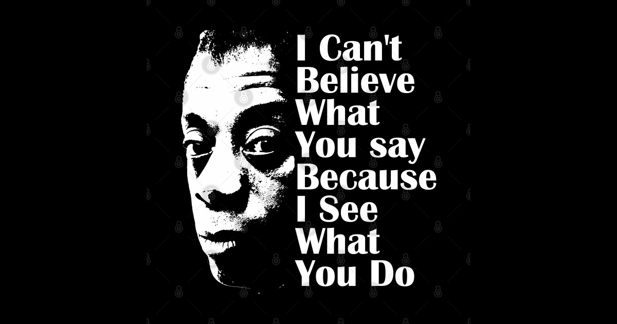 JAMES BALDWIN - VINTAGE QUOTE - James Baldwin - Sticker | TeePublic