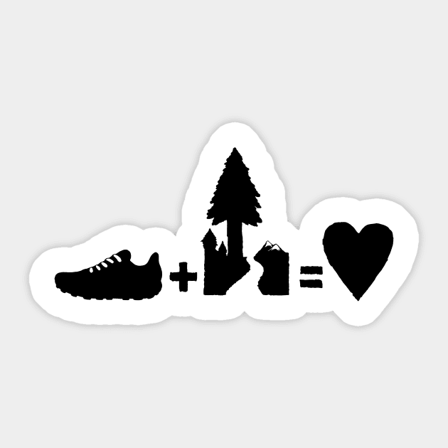 Trail running math equation - Trail Running Funny - Sticker | TeePublic