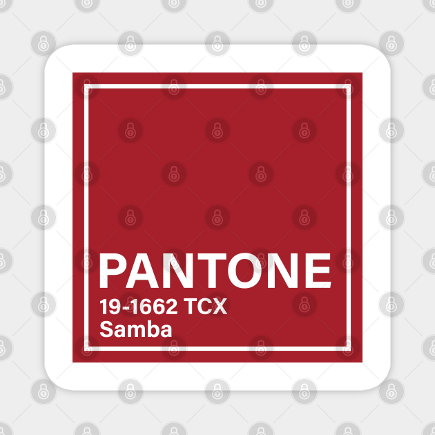pantone 19-1662 TCX Samba - Pantone 19 1662 Tcx Samba - Magnet | TeePublic