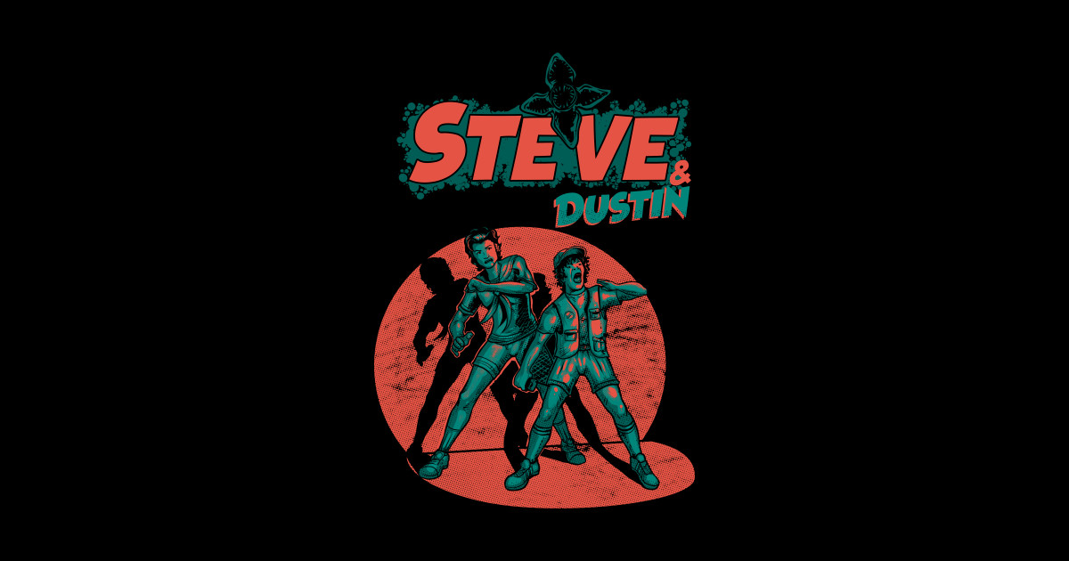 Steve & Dustin - Stranger Things - Sticker | TeePublic