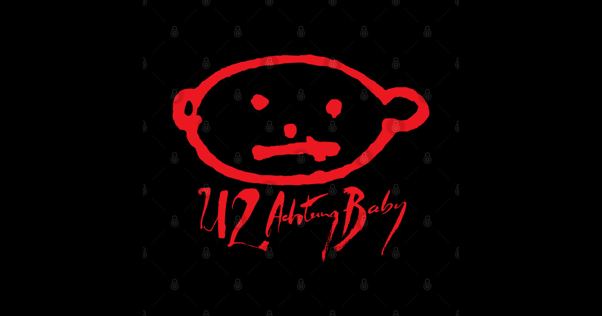 U2 ACHTUNG BABY LOGO - U2 - Sticker | TeePublic
