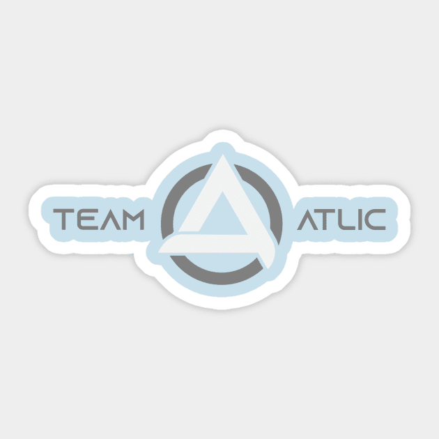 Team Atlic Logo Design - Atlic - Sticker | TeePublic