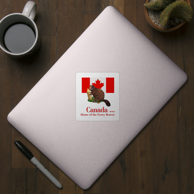 Furry Canada - Animal - Sticker | TeePublic
