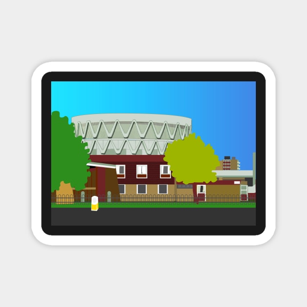 La Ronde skyline- Billingham - Architectural - Magnet | TeePublic