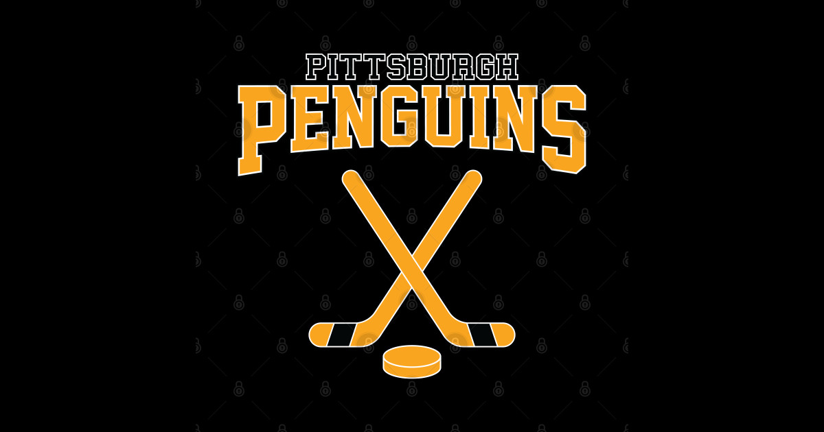 Retro Pittsburgh Penguins Hockey Team - Pittsburgh Penguins - Sticker ...