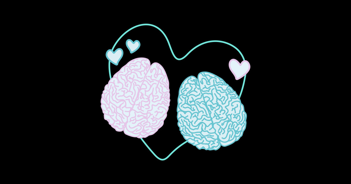 Pastel Brains in Love - Brainstorming - Magnet | TeePublic