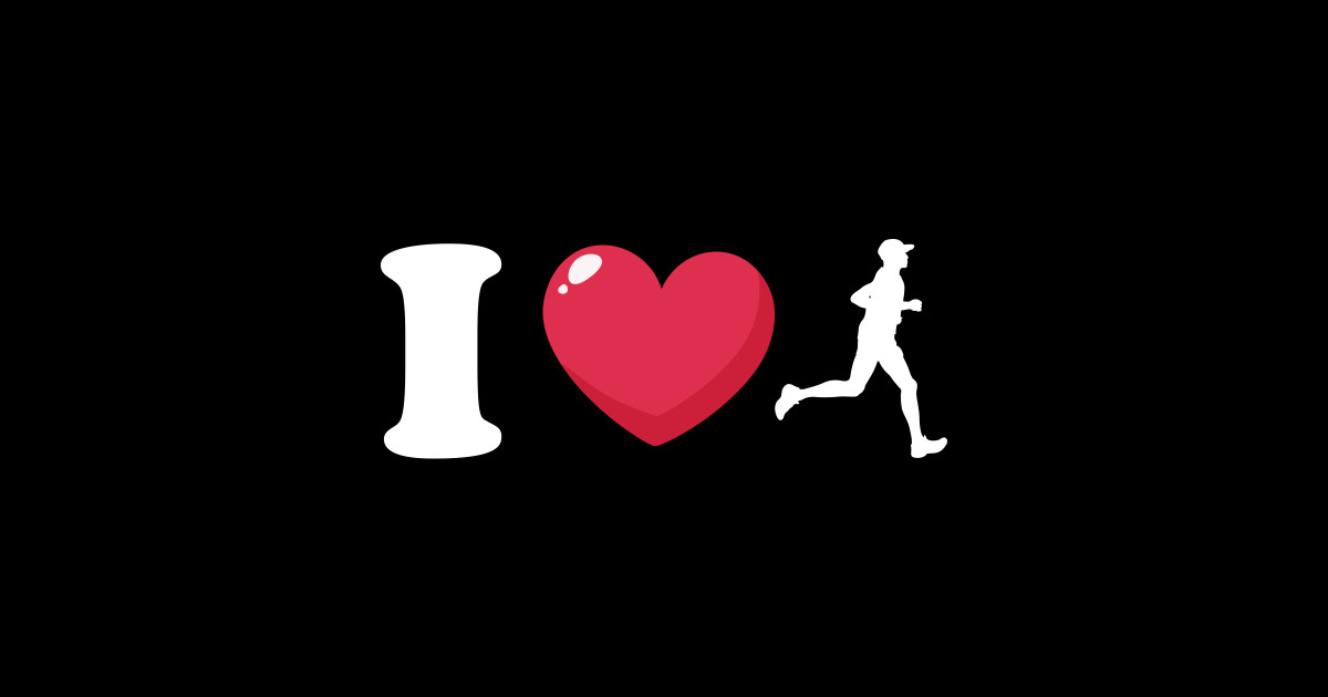 I Love Running - Running - Sticker | TeePublic