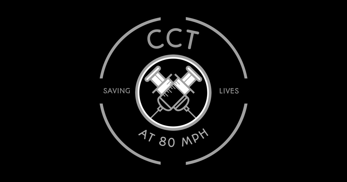 CCT Saving Lives at 80 MPH CCT Nurse - Nurse - Sticker | TeePublic