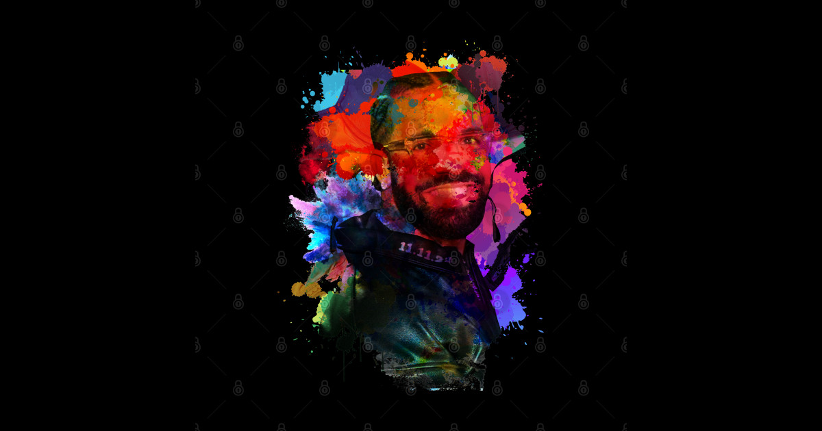 Drake - Paint Splash Color - Drake - Sticker | TeePublic