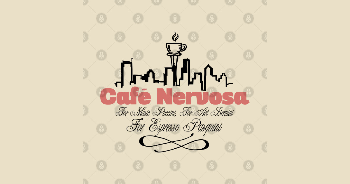 Cafe Nervosa - Frasier - T-Shirt | TeePublic