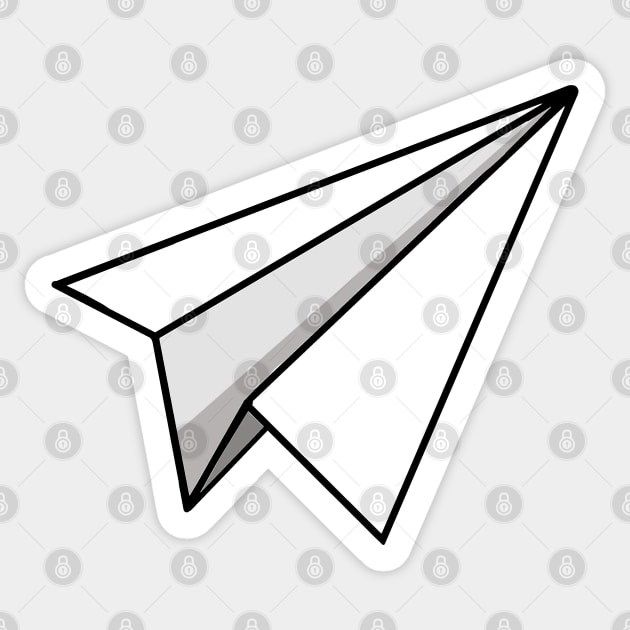 Paper Plane - Paper Plane - Sticker | TeePublic