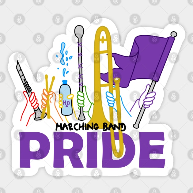 Marching Band - Marching - Sticker | TeePublic
