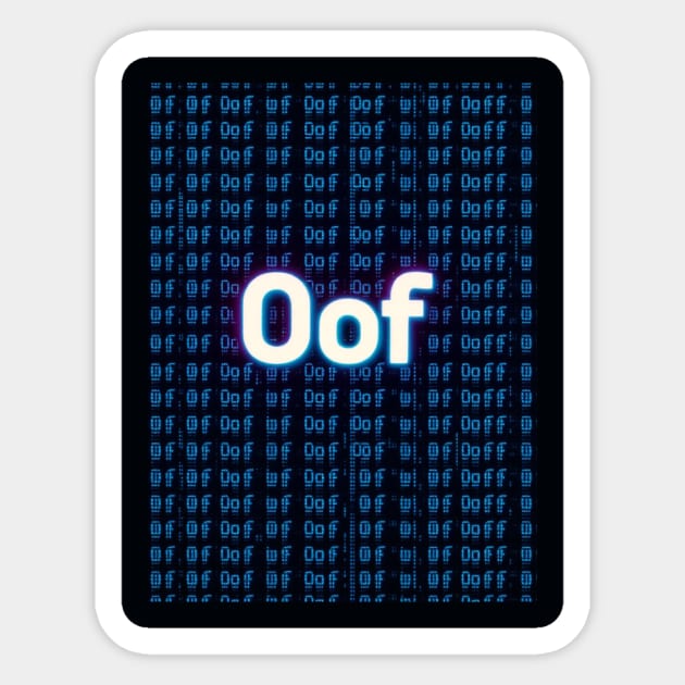 Roblox OoF Matrix - Roblox Oof - Sticker | TeePublic