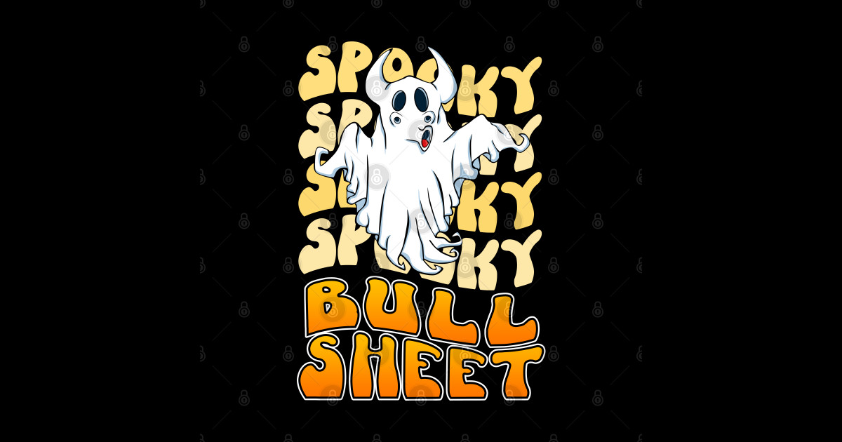 Spooky Bull Sheet Ghost | Boo Sheet Ghost - Boo Sheet - Sticker | TeePublic
