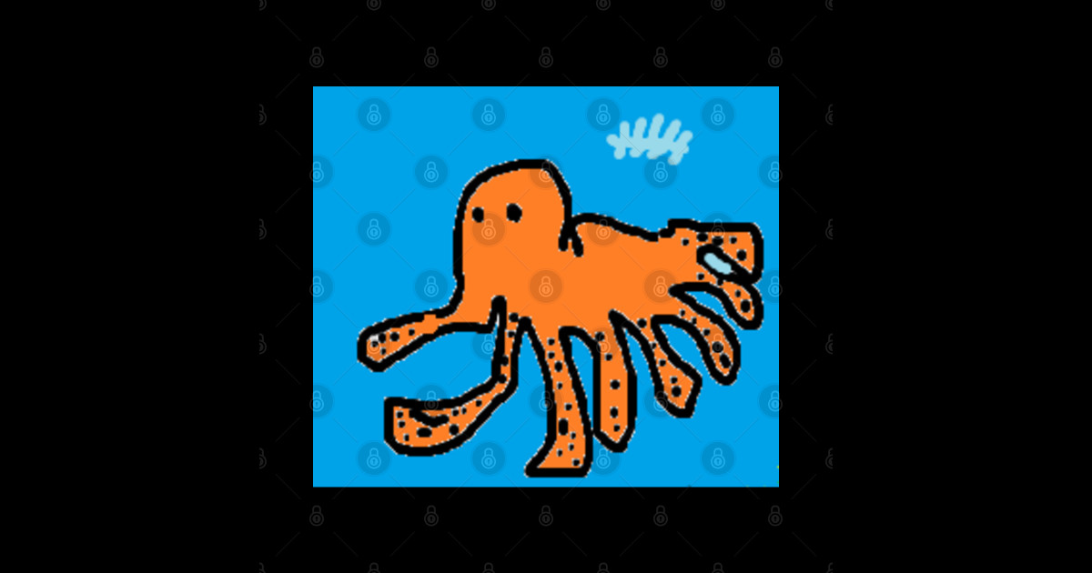 Plankton Vs Octopus The Bargee Boys - Plankton Vs Octopus - Sticker ...
