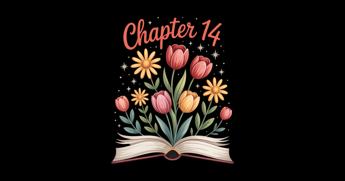 Chapter 14Th Birthday Bookworm 14 Years Old Book Loves - Book Loves ...