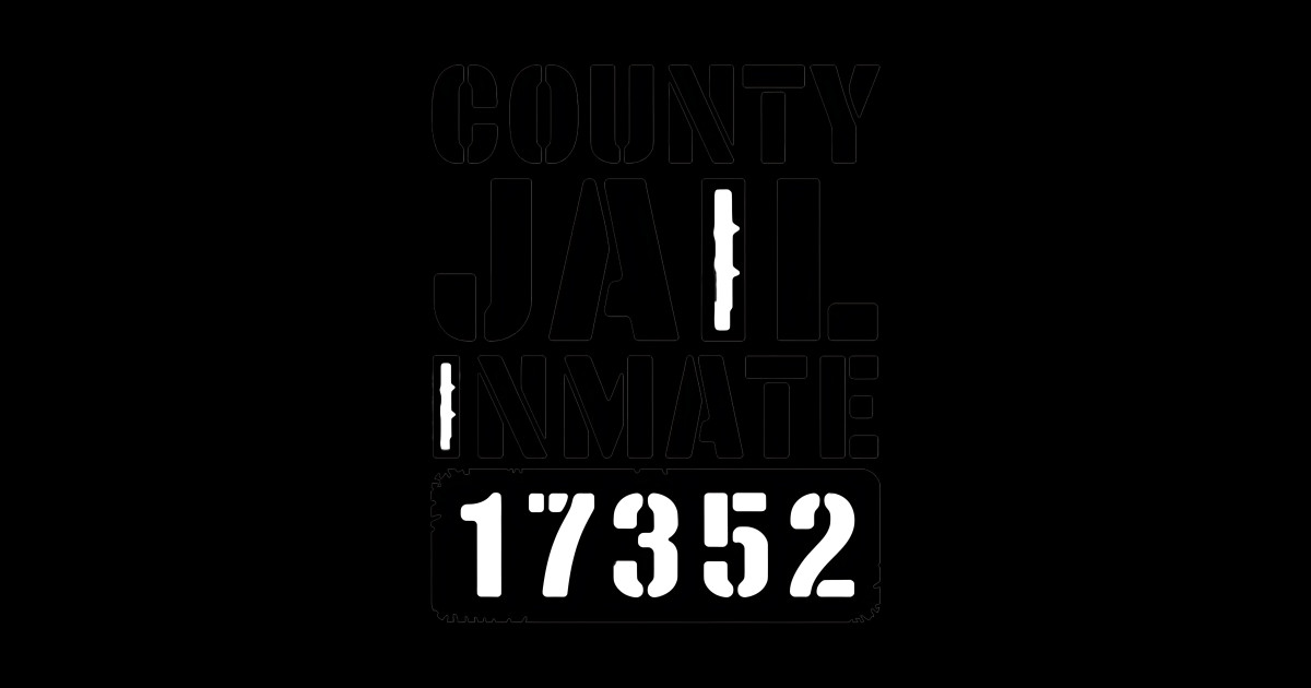County Jail Inmate Number - Inmate - Sticker | TeePublic