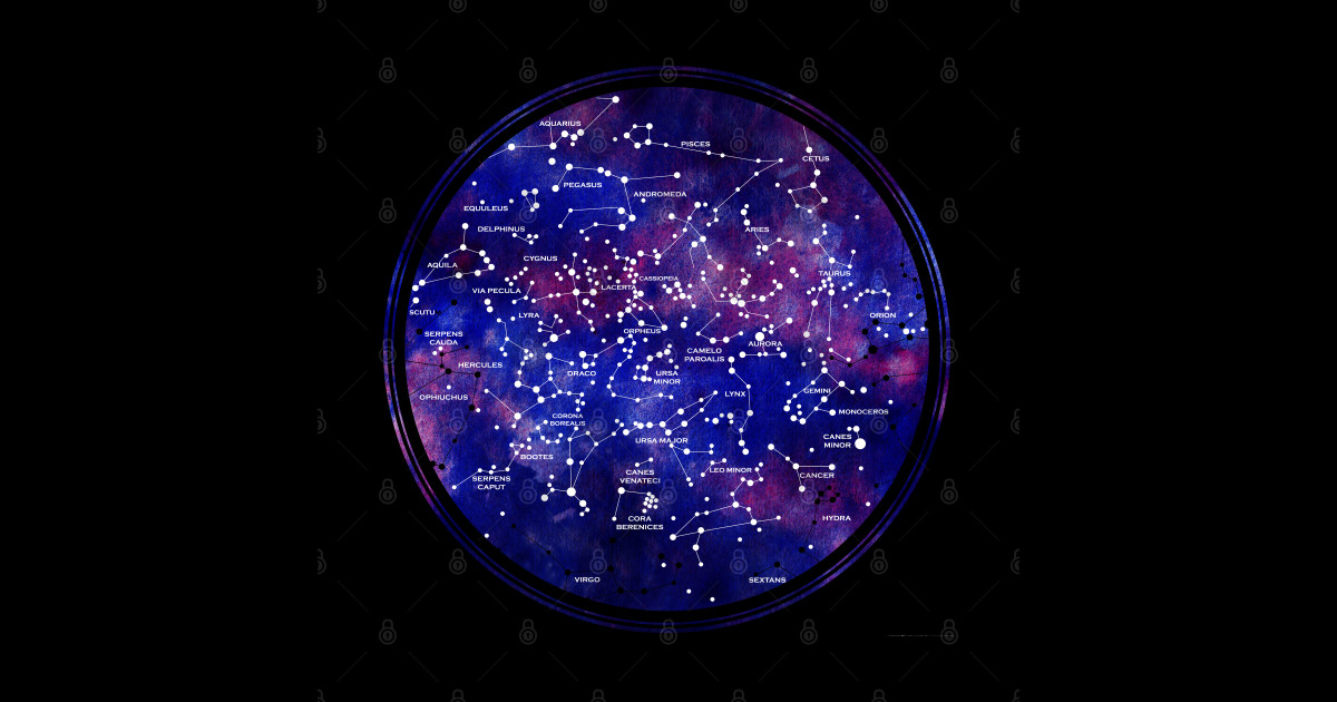 Star Map - Star Map - Sticker | TeePublic