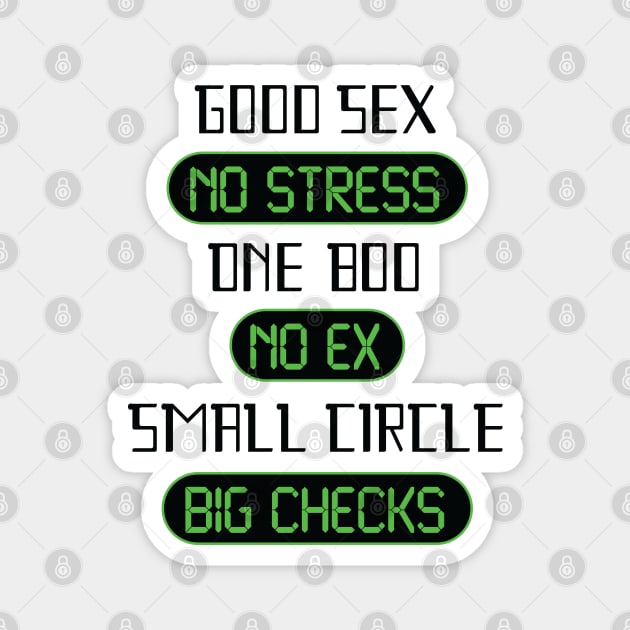 Good Sex No Stress One Boo No Ex Small Circle Big Checks - Good Sex No ...