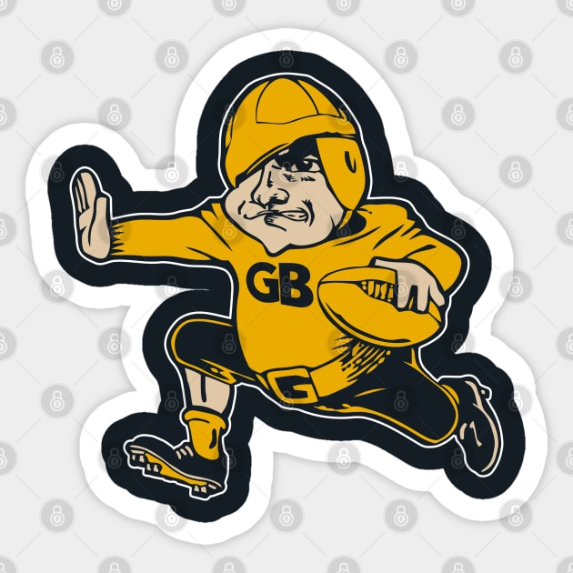 Acme GB Man - Green Bay Packers - Sticker | TeePublic