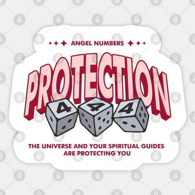 Angel Numbers 444 Protection word lettering art - Lettering - Sticker ...