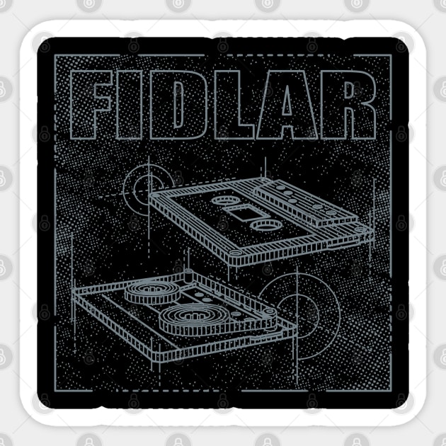 Fidlar - Technical Drawing - Musician - Sticker | TeePublic
