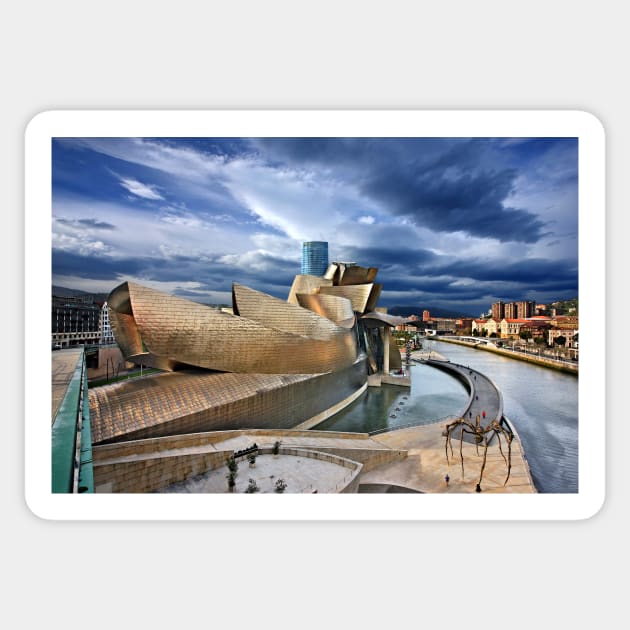 The Guggenheim Museum - Bilbao - Guggenheim - Sticker | TeePublic