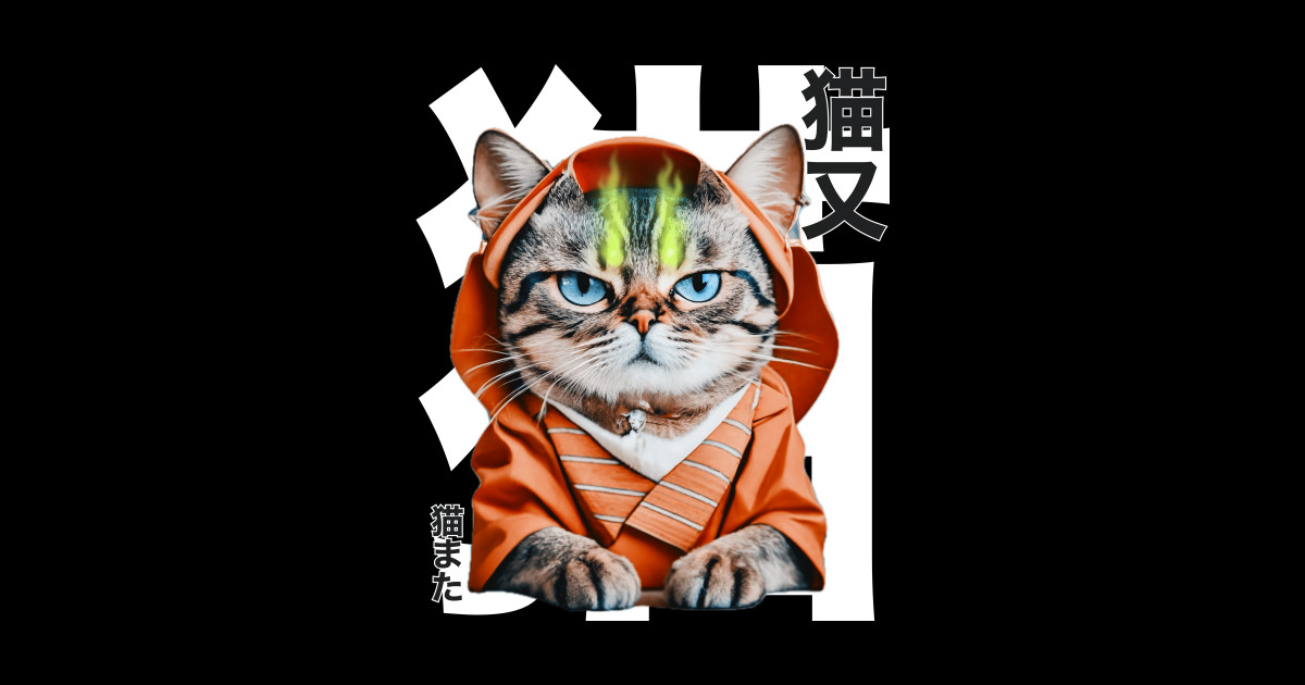 Japanese folklore creatures Neko Mata Yokai, a spiritual Cats ...