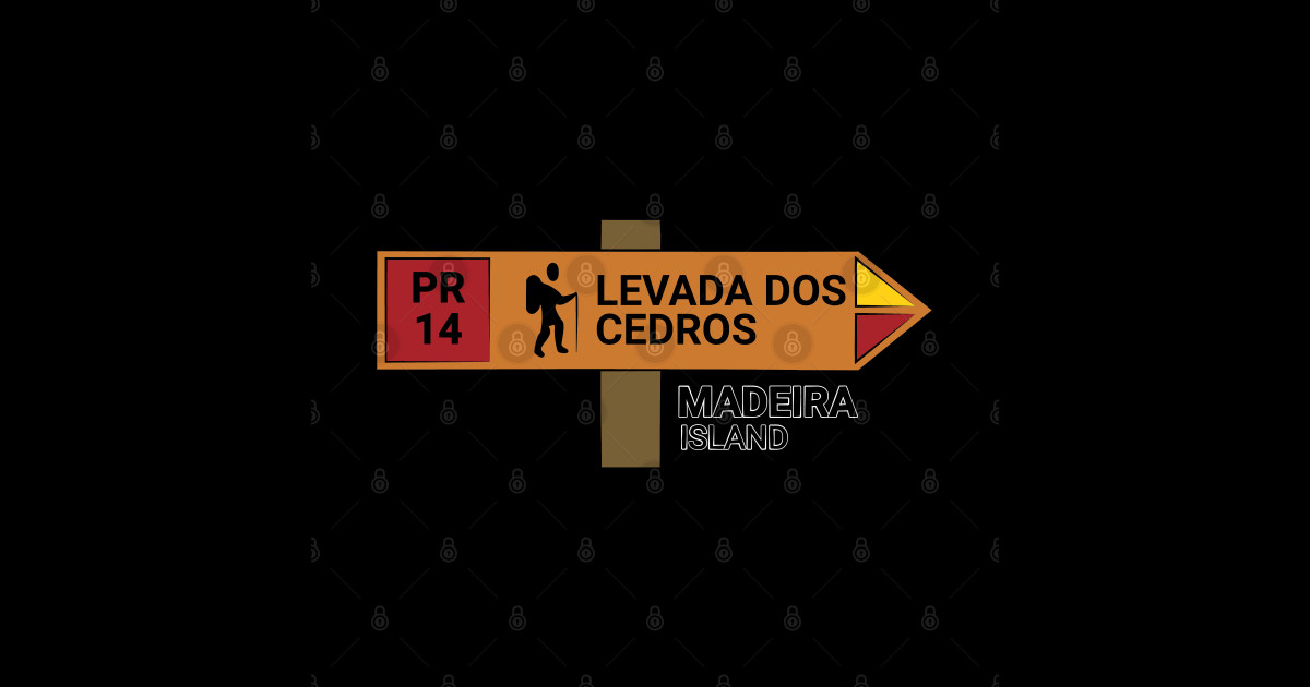 Madeira Island PR14 LEVADA DOS CEDROS wooden sign - Madeira - Sticker ...