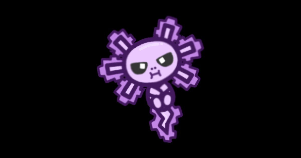 Cute Purple Axolotl - Cute Axolotl - Sticker | TeePublic
