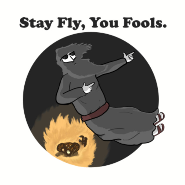 Stay Fly You Fools - Lord Of The Rings - T-Shirt | TeePublic