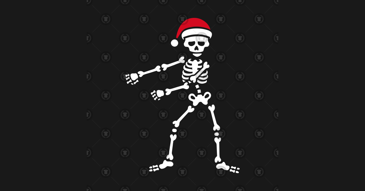 Floss dance flossing skeleton Santa Claus Christmas - Skeleton ...