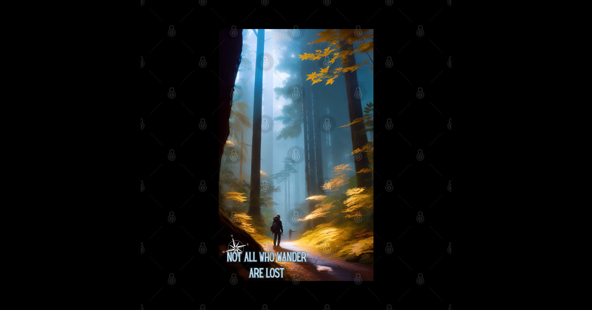 Wanderlust Forest - Forest - Sticker | TeePublic