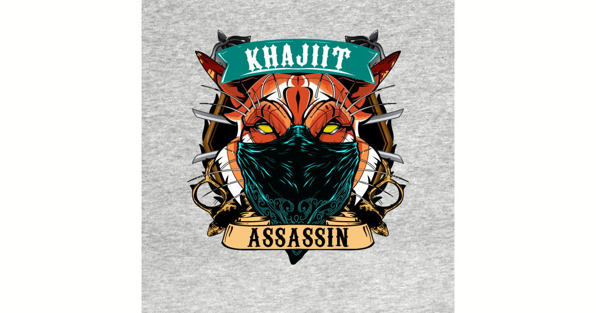 KHAJIIT ASSASSIN - Khajiit - Sticker | TeePublic