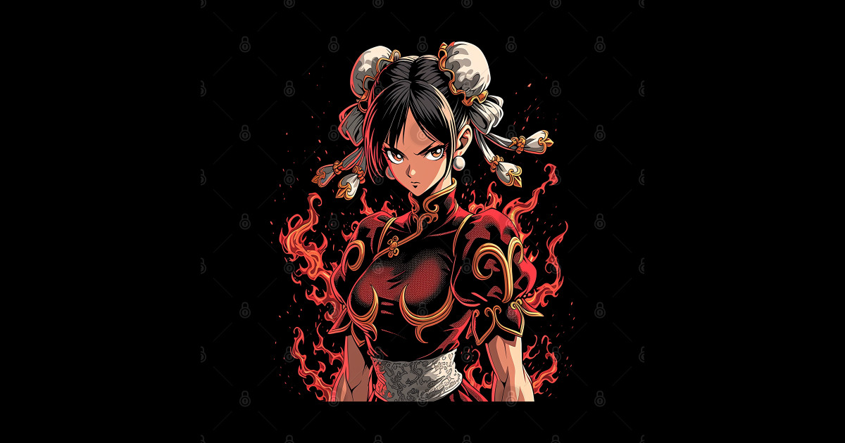 chun li - street fighter - Street Fighter - Sticker | TeePublic