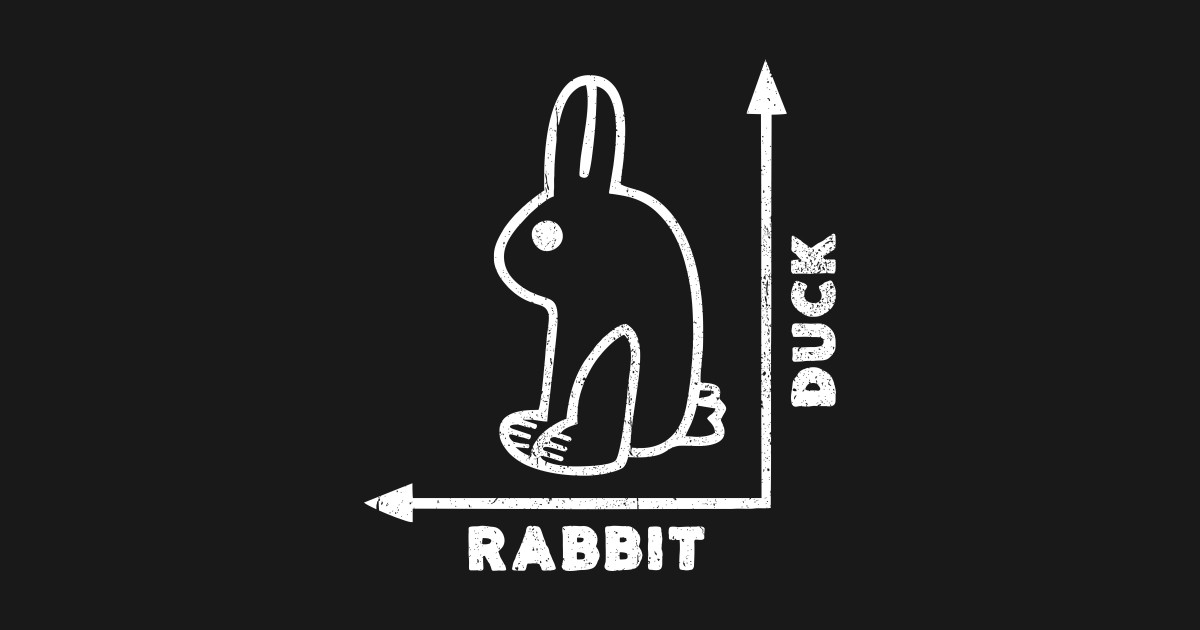 Rabbit Duck Optical Illusions - Dark - Rabbit Duck Optical Illusions ...