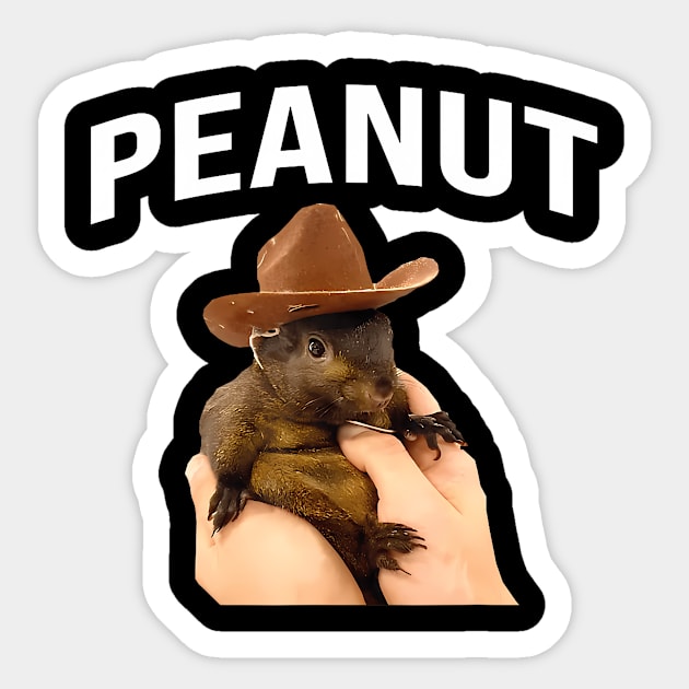Peanut The Squirrel - Peanut The Squirrel - Sticker | TeePublic