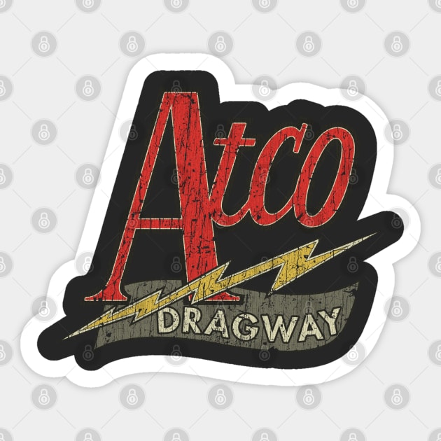 Atco Dragway 1960 - Drag Racing - Sticker | TeePublic