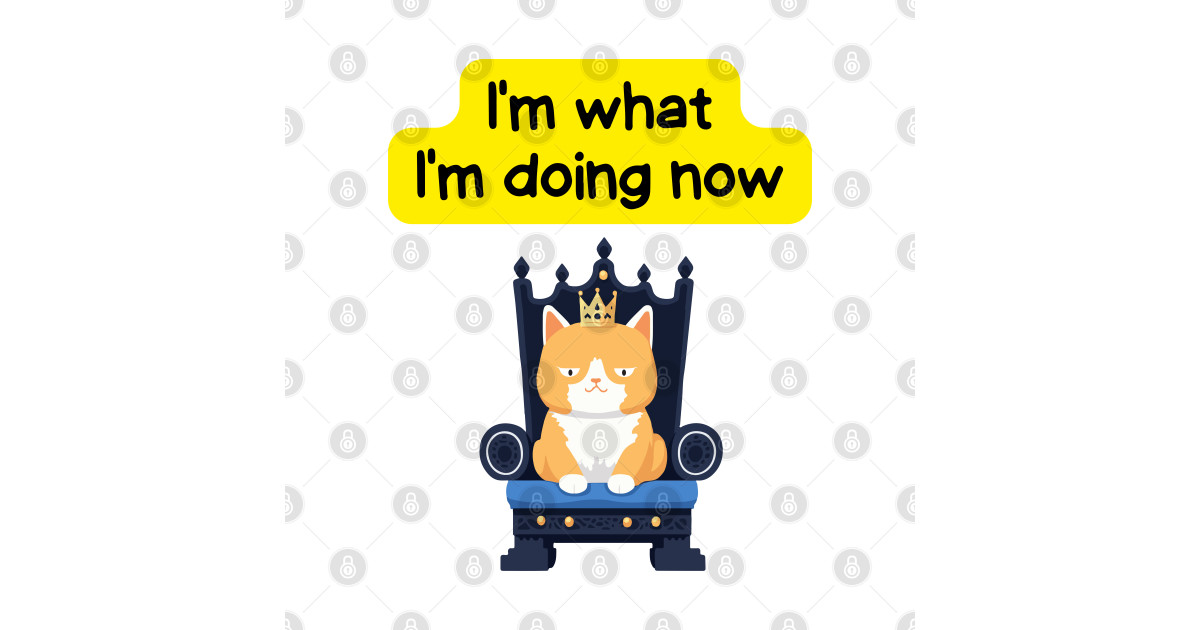 Cute Affirmation Cat - I'm what I'm doing now | Cat Meme | Cat Lover ...