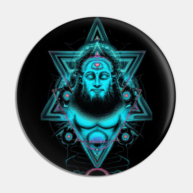 DMT God Head (without square background) - Dmt - Pin | TeePublic