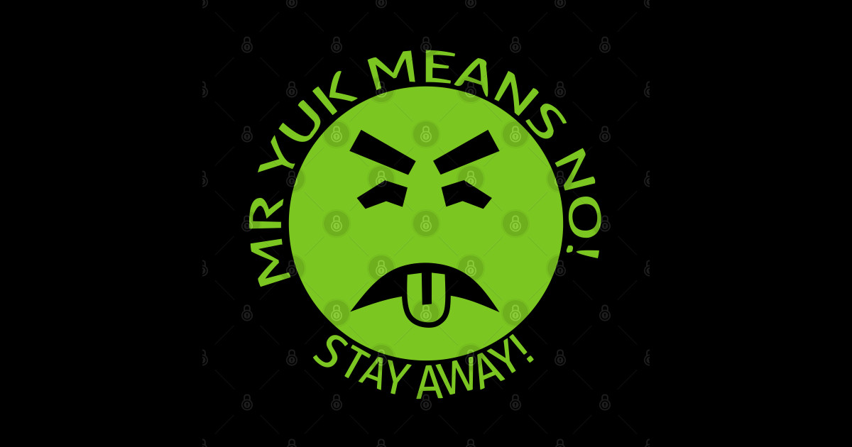 Mr Yuck Means No! Stay Away! - Mr Yuck Means No Stay Away - Sticker ...