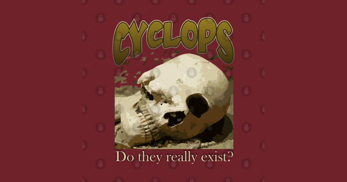 Cyclops Skull - Cyclops Art - T-Shirt | TeePublic
