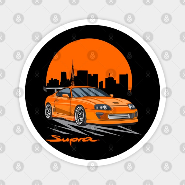 Toyota Supra MK4 Ver.2 - Toyota Supra - Magnet | TeePublic