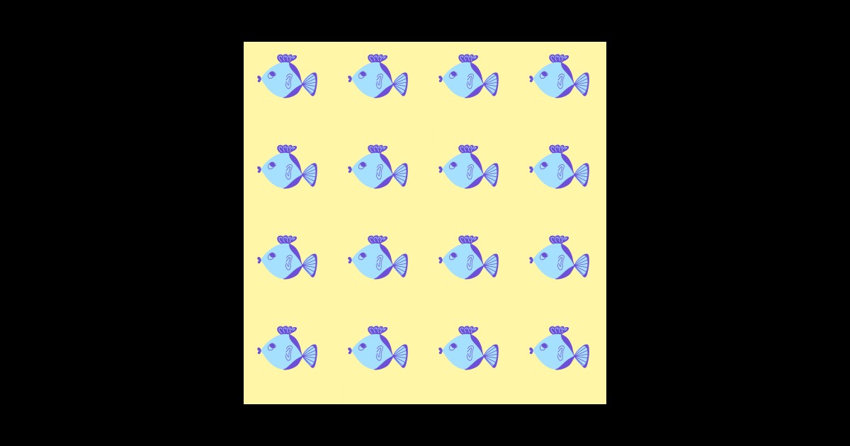 Small fish pattern - Fish Pattern - Sticker | TeePublic