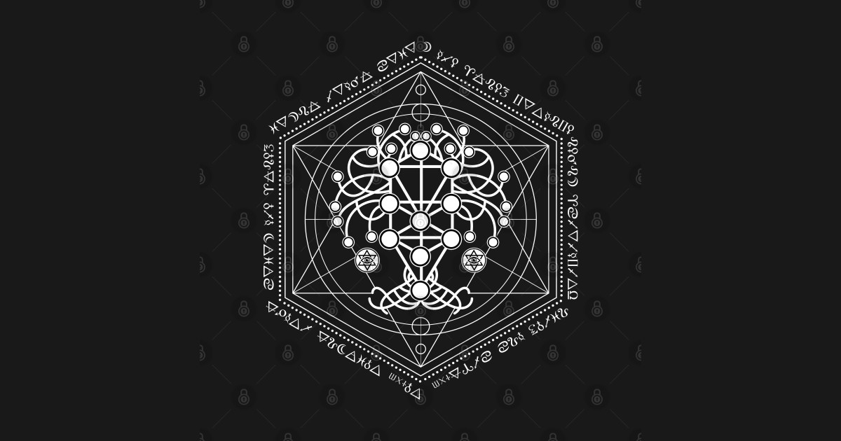 Kabbalah The Tree of Life Sacred Geometry Ornament - Kabbalah Tree ...