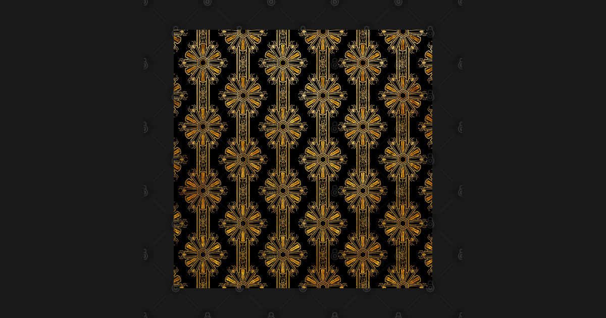 Gold Foil Art Deco Spiders - Art Deco - T-Shirt | TeePublic
