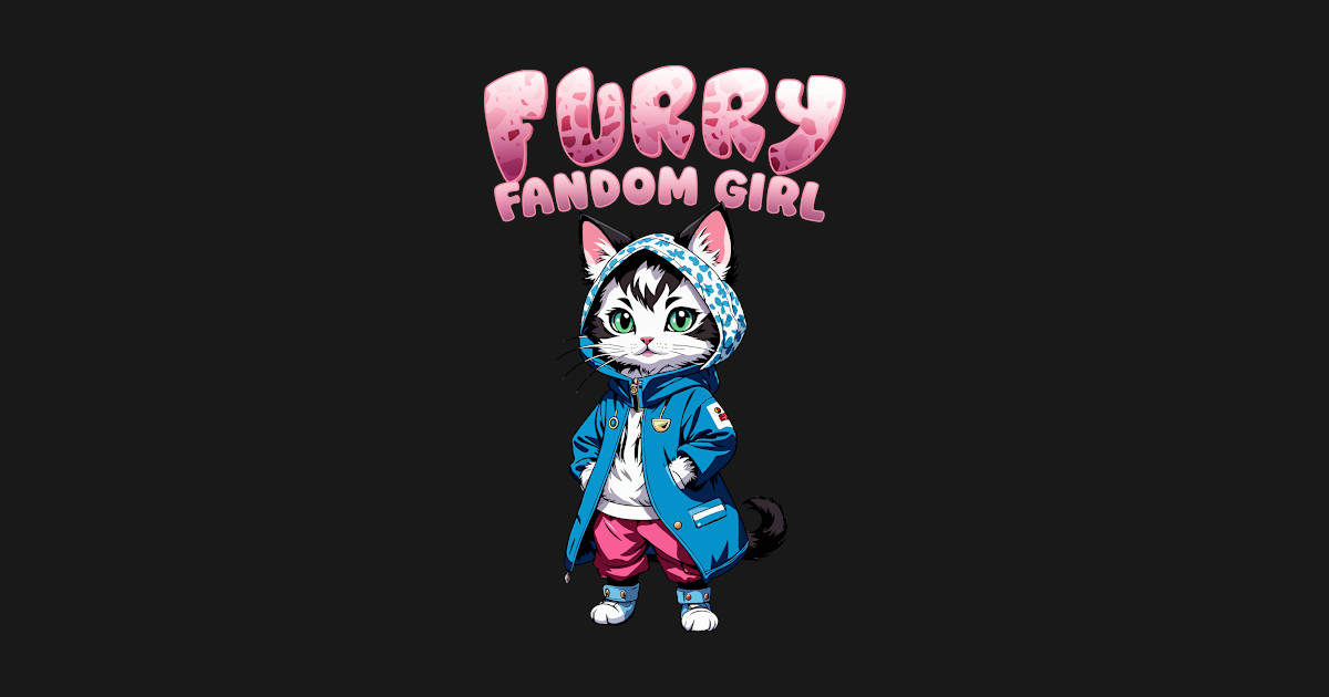 Furry Fandom Girl I Cute Furries Fandom Cosplay - Furry - T-Shirt ...