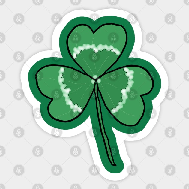 Clover. A pretty, beautiful, cute clover drawing, lucky design ...