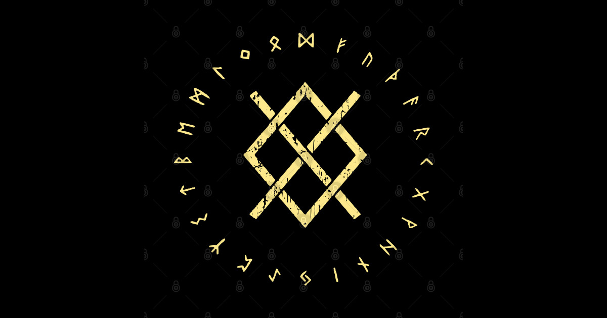 gungnir odin's spear rune - Odin - Sticker | TeePublic