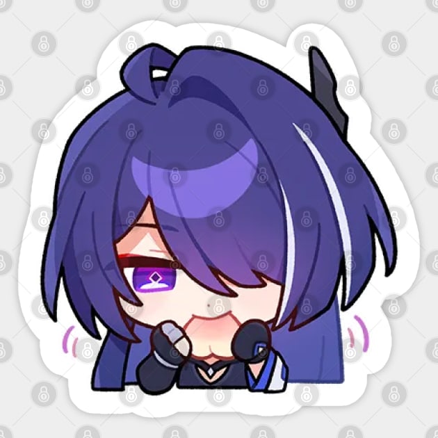 Honkai Star Rail Chibi Acheron - Honkai Star Rail - Sticker | TeePublic